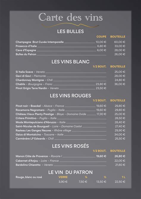 Carte et Menus 2024 La tavola à Namur TheFork