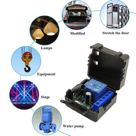 Télécommande Rf universelle sans fil Module récepteur relais et émetteur pour porte porte