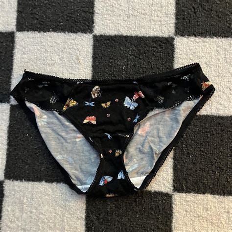 Soma Panties Butterfly Pattern Lace Bikini Size Depop