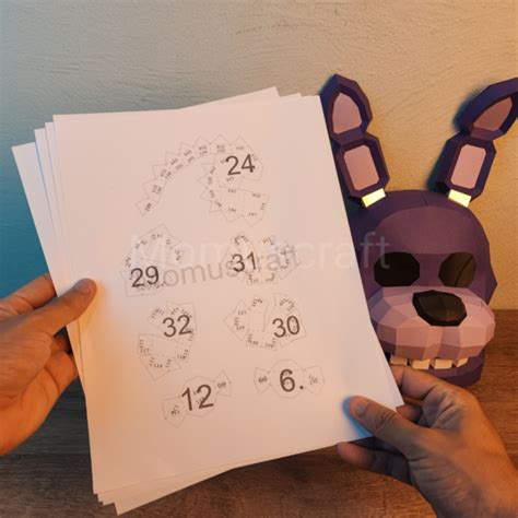Máscara de Bonnie FNAF Momuscraft