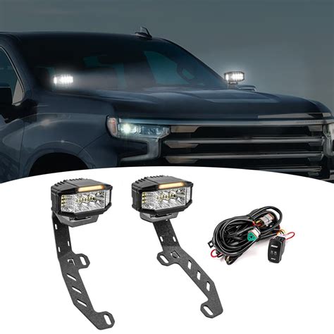 2022 2026 Chevy Silverado 1500 And Gmc 1500 Whiteandamber Strobe 35 Inch
