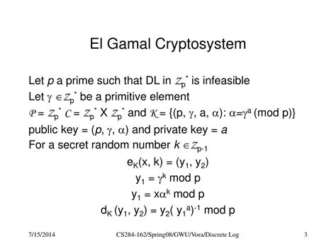 Ppt El Gamal And Diffie Hellman Powerpoint Presentation Free