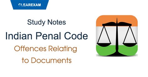 Legal Aptitude Ipc Offences Relating To Documents Theory
