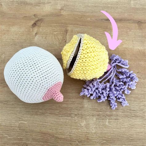 Crochet Breast Anatomical Model Pattern Breastfeeding Etsy