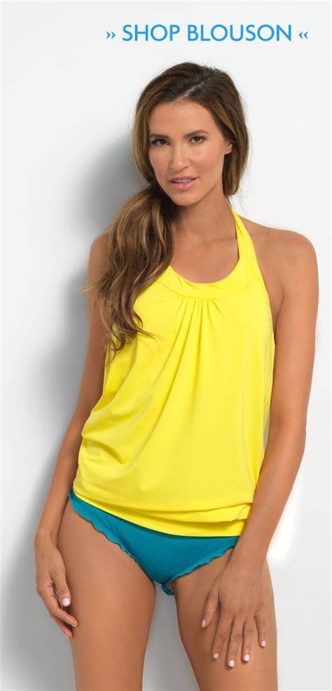 Modest Tankini Tops Womens Swimwear Blouson Tankini Top Modest