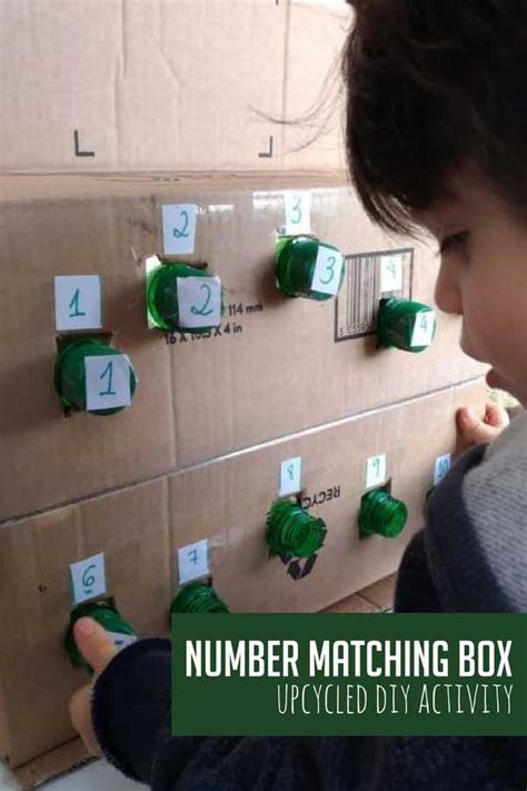 Easy Upcycled DIY Number Matching Box Hands On As We Grow