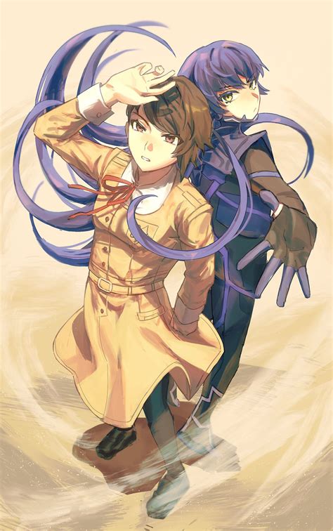 Protagonist And Hiromine Yoko Shin Megami Tensei And More Drawn By Babykatafan Danbooru