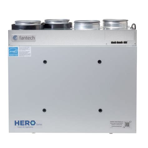 Hero 150h Fantech Residential Heat Recovery Ventilator Hrv 161 Cfm