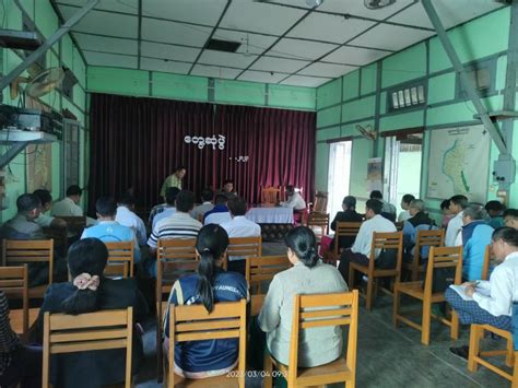 ရွှေတောင်မြို့တွင် ၂၀၂၂ ၂၀၂၃ ပညာသင်နှစ် တက္ကသိုလ်ဝင်စာမေးပွဲဖြေဆိုနိုင်ရေး လုပ်ငန်းညှိနှိုင်းအစည