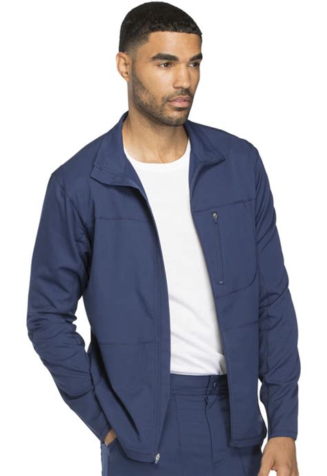 Dickies Dickies Dynamix Mens Zip Front Warm Up Jacket In Navy From