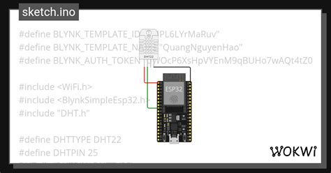 Bài 10 Đọc Cảm Biến Dht22 Và đưa Lên Blynk Wokwi Esp32 Stm32