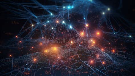 The Process Of Ai Learning Represented By Neural Network Stock