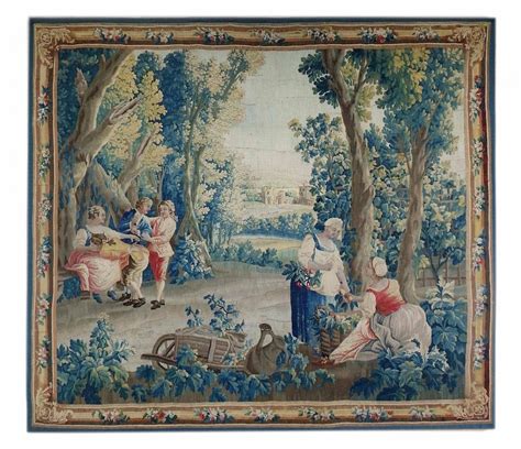 Proantic Tapisserie Aubusson XVIII Scène Bucolique
