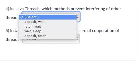 Solved 1 In Java Threads Which Methods Control The