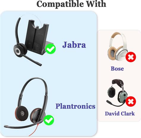 Callez Plantronics Headset Ear Cushions Replacement Foam Ear Pads
