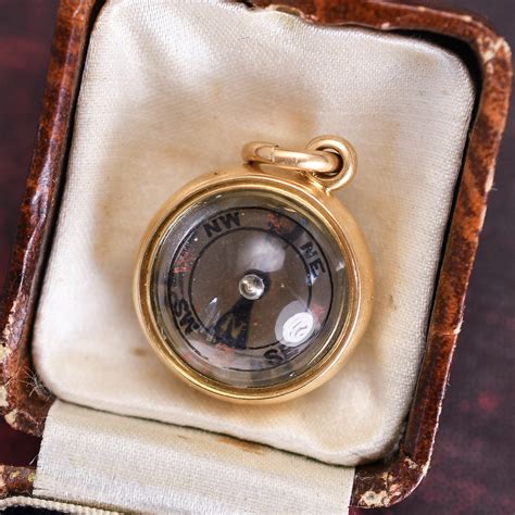 Victorian Rock Crystal Orb Compass Butter Lane Antiques