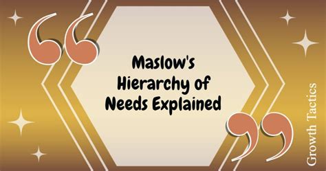 Maslows Hierarchy Of Needs Explained What Motivates People