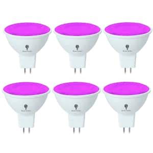 BLUEX BULBS 50 Watt Equivalent MR16 Decorative LED Light Bulb In Pink