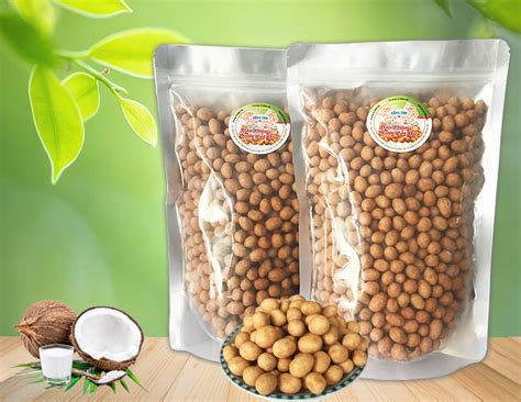 1 Kg Đậu Phộng Nước Cốt Dừa RỒng Con Đồ ăn Vặt đậu Và Hạt Thực Phẩm