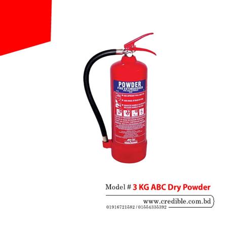 3 KG ABC Dry Powder Fire Extinguisher Price Credible BD