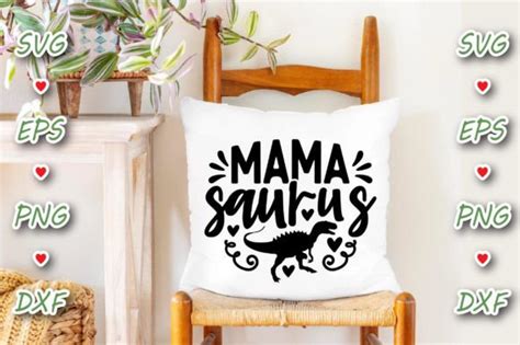 Mama Saurus Graphic By Designattend · Creative Fabrica