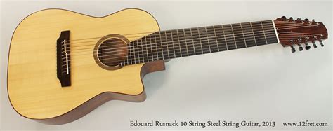 2013 Edward Rusnack 10 String Steel String Guitar