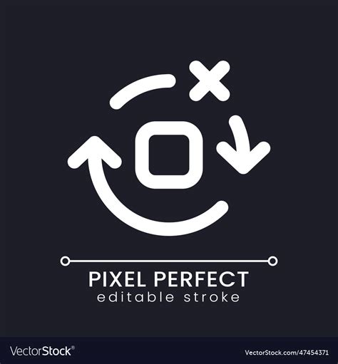 Remove Spinning Effect Pixel Perfect White Linear Vector Image