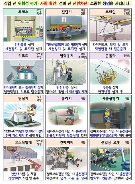 재해 사망 51 떨어짐‧끼임 사고 조심 또 조심