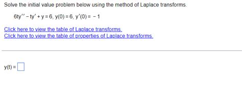 solved solve the initial value problem below using the