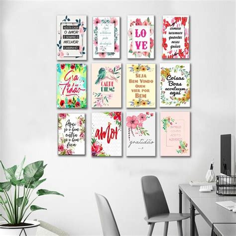 Kit Placas Decorativas Frases M5 Leroy Merlin