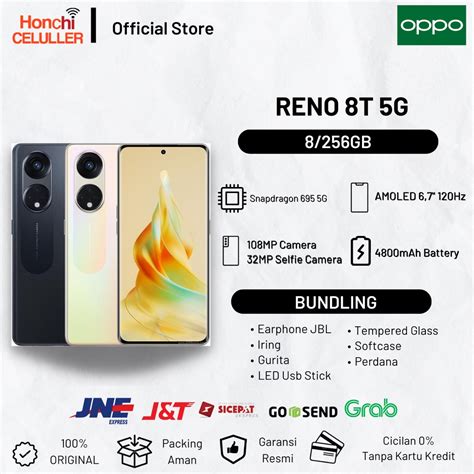 Jual OPPO RENO 8T 5G 8 256 GB GARANSI RESMI OPPO INDONESIA Shopee