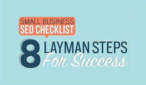 The Words Layman Steps For Success In Front Of A Blue Background With An Orange Speech