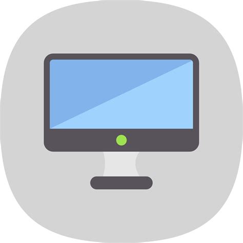 Monitor Flat Curve Icon 39424237 Vector Art At Vecteezy