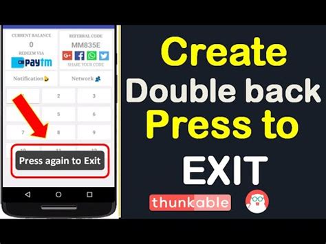 Add Double Back Press Exit Button In Our Application Tutorial Kodular