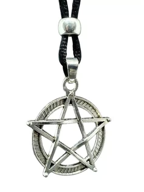 Pentacle Pendant Necklace Pentagram Witch Pagan Wicca Amulet Wiccan