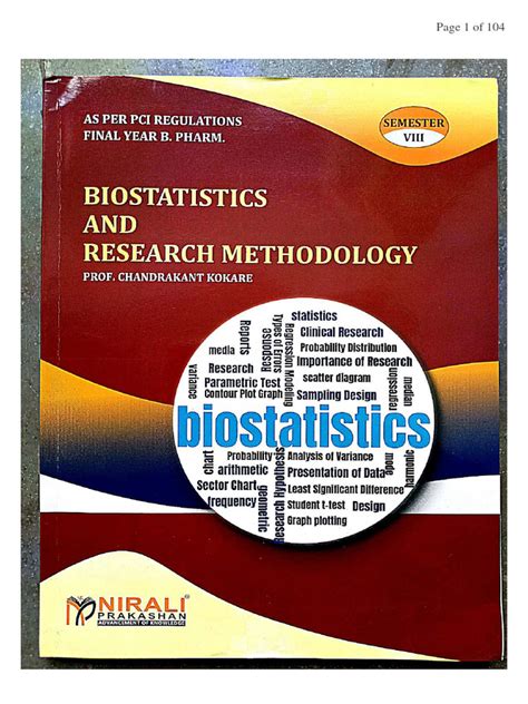 Biostatistics And Research Methodology Nirali Prakashan Pdf Home
