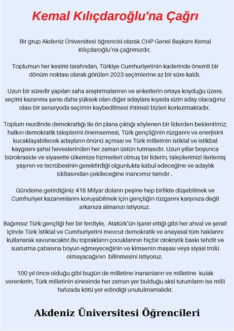 Kale on Twitter RT KKAdayOlma Çağrımıza kulak veren bir grup Akdeniz Üniversitesi
