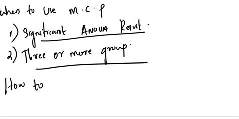 solved when and how should you use multiple comparison procedures for