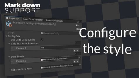 markdown support