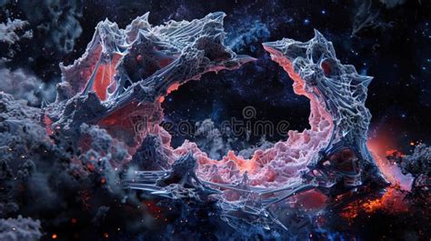 3d Model Abstract Art Of Cataclysmic Celestial Abstract Artwork Of Galactic Gamma Ray Burst