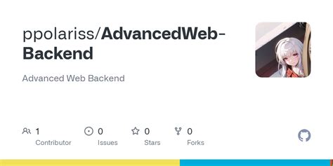 Github Ppolarissadvancedweb Backend Advanced Web Backend