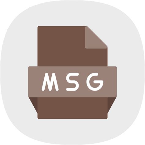Msg File Format Icon 16904284 Vector Art At Vecteezy
