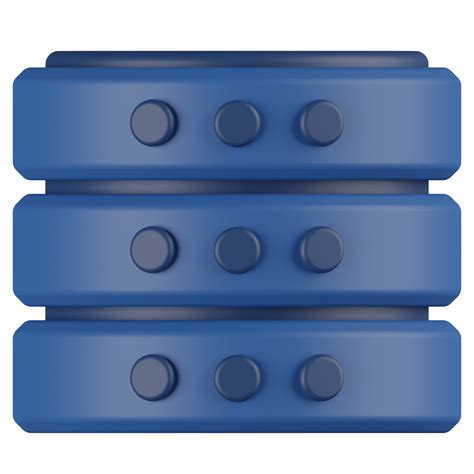 Database 3D Render Icon 14919446 PNG