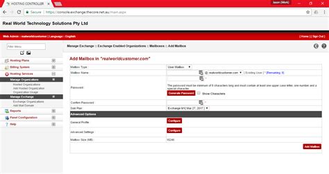 Mailbox Management Adding A New Mailbox Real World Help Centre