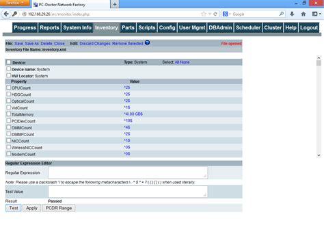 Network Factory Pc Testing Diagnostics System Information And