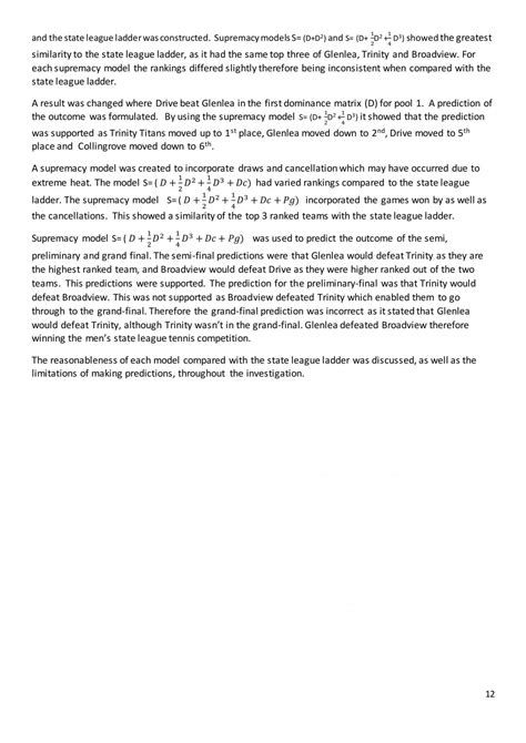 Maths Investigation Modelling With Matrices Mathematical Methods