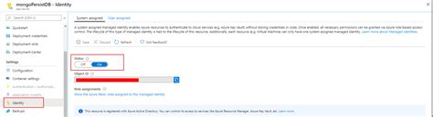 azure managed service identity endpoint missing in app service for