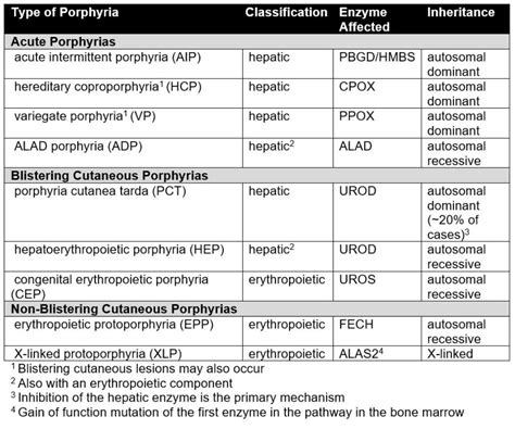 Porphyrias Symptoms Causes Treatment Nord