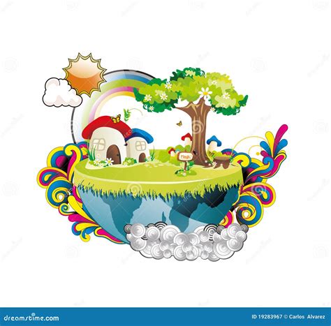 Landscape Planet Fantasy Stock Vector Illustration Of Dream 19283967