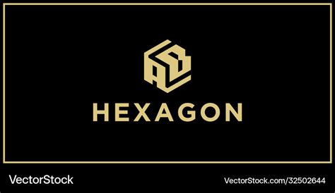 Ab Hexagon Logo Design Inspiration Royalty Free Vector Image